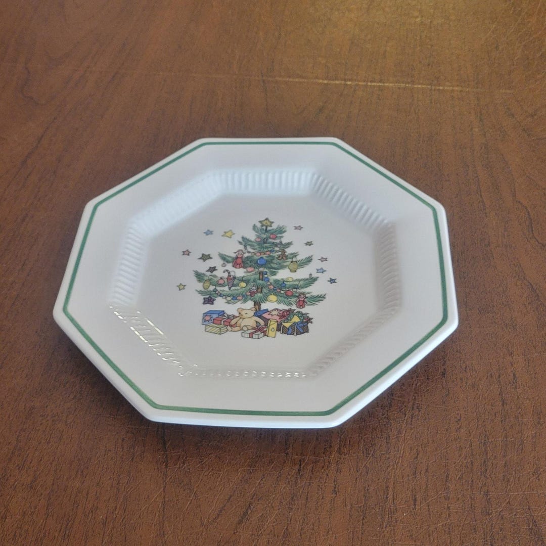 Nikko CHRISTMAS TIME Classic Collection Christmas Tree OCTAGON Dessert ...