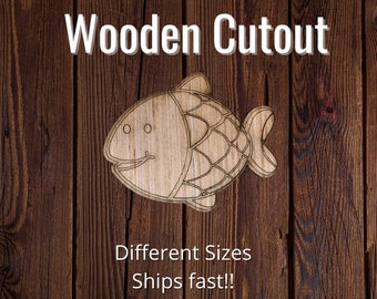 10x Wooden Simple Basic Fish Craft Shape 3mm Ply - Etsy