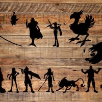 Final Fantasy 7 Svg, Final Fantasy 7 Cast Svg, Ff7 Svg, Final Fantasy ...