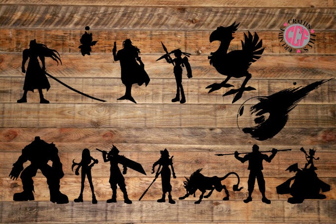Final Fantasy 7 Svg, Final Fantasy 7 Cast Svg, Ff7 Svg, Final Fantasy ...