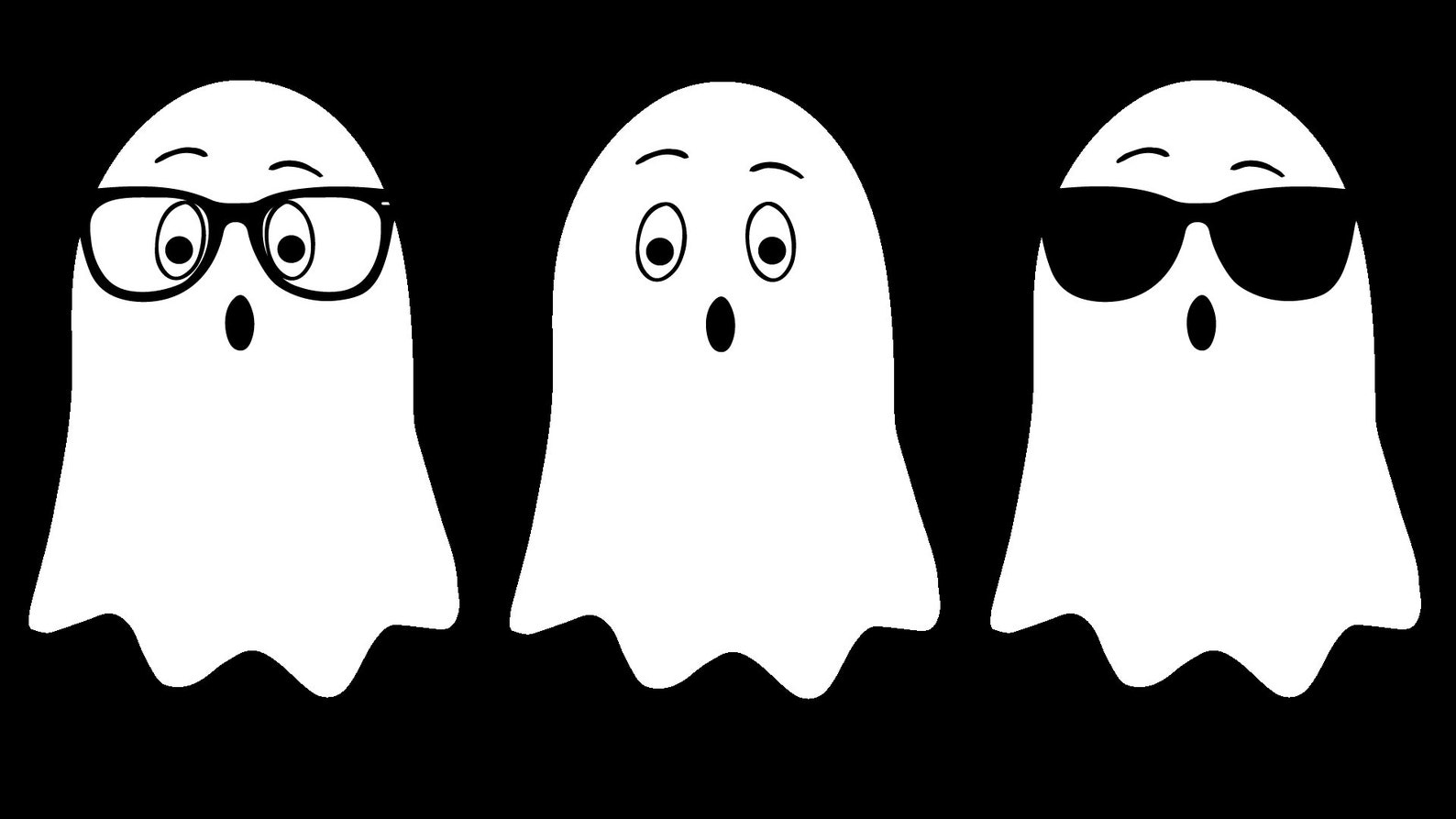 Ghost SVG, Nerd Ghost, Cool Ghost With Glasses, Halloween, Scary Boo ...