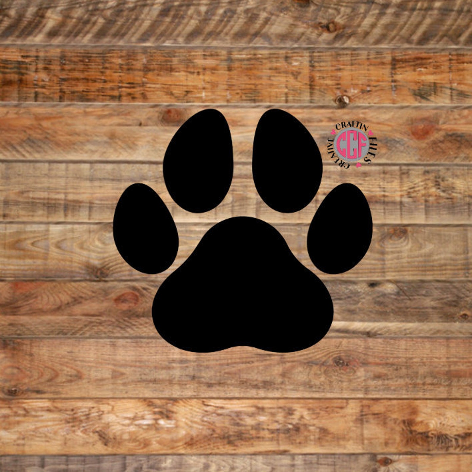 Dog Paw Print SVG Cutting File for Cricut and Silhouette Pet - Etsy