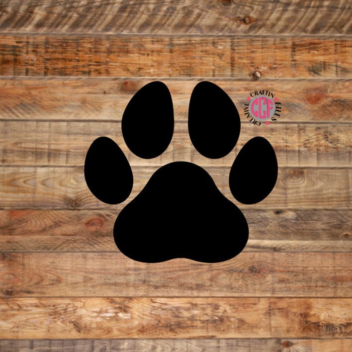 Dog Paw Print SVG Cutting File for Cricut and Silhouette Pet - Etsy UK