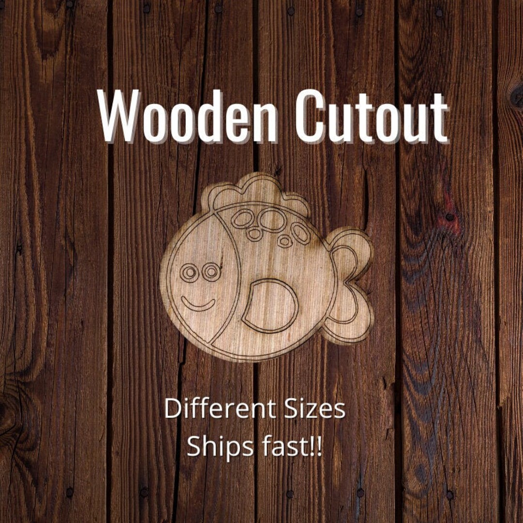 Fish Wood Cutout Fish Wooden Cutout Fish Wood Craft Fish - Etsy