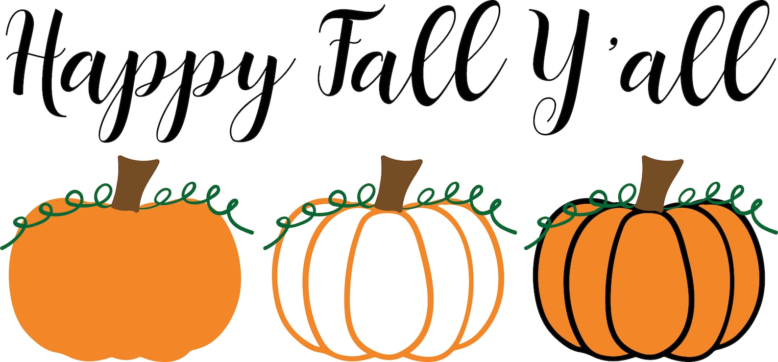 Happy Fall Y'all Pumpkins Fall Pumpkin SVG Pumpkins - Etsy