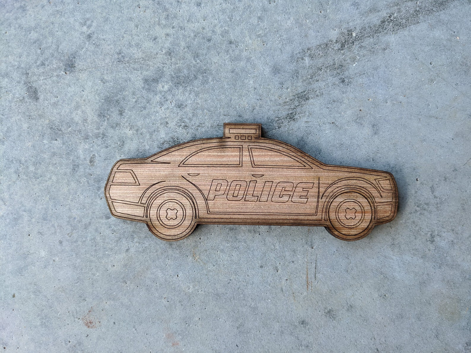 Police Wood Cutout Police Car Wood Cutout Police Wooden | Etsy