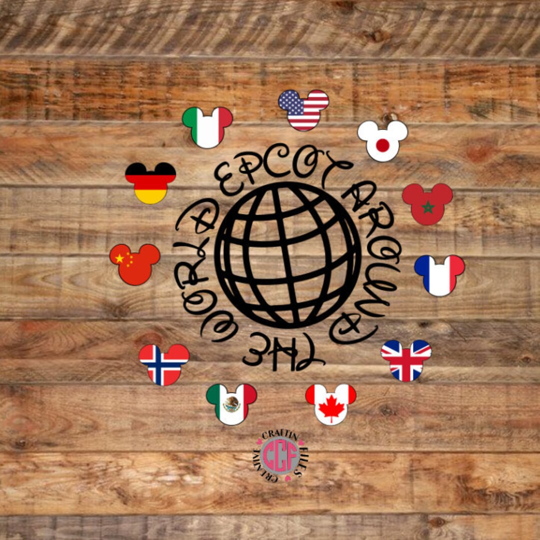 Epcot Around the World Disney SVG, America, Germany, Italy, China ...