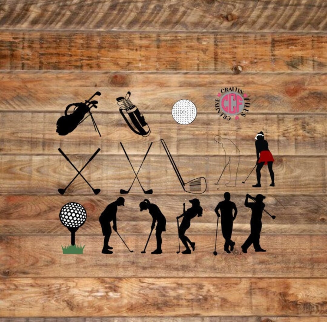 Golfer Digital File Mega Pack With Svg Png Eps Jpg and Dxf. Golf Svg ...