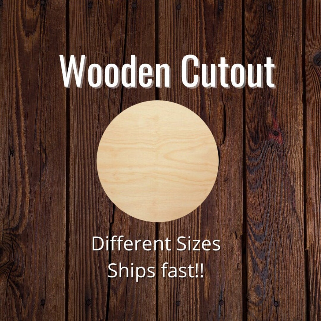 Blank Wooden Circle, Circle Wood Cutout, Circle Laser Cut, Circle ...