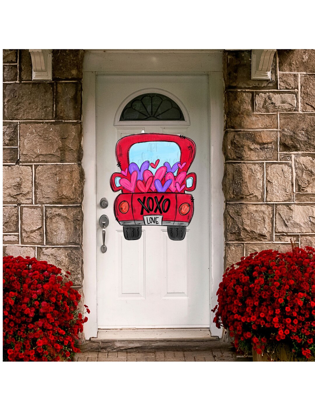 Valentine's Day Door Hanger, Front Door Decor, Truck Door Hanger ...