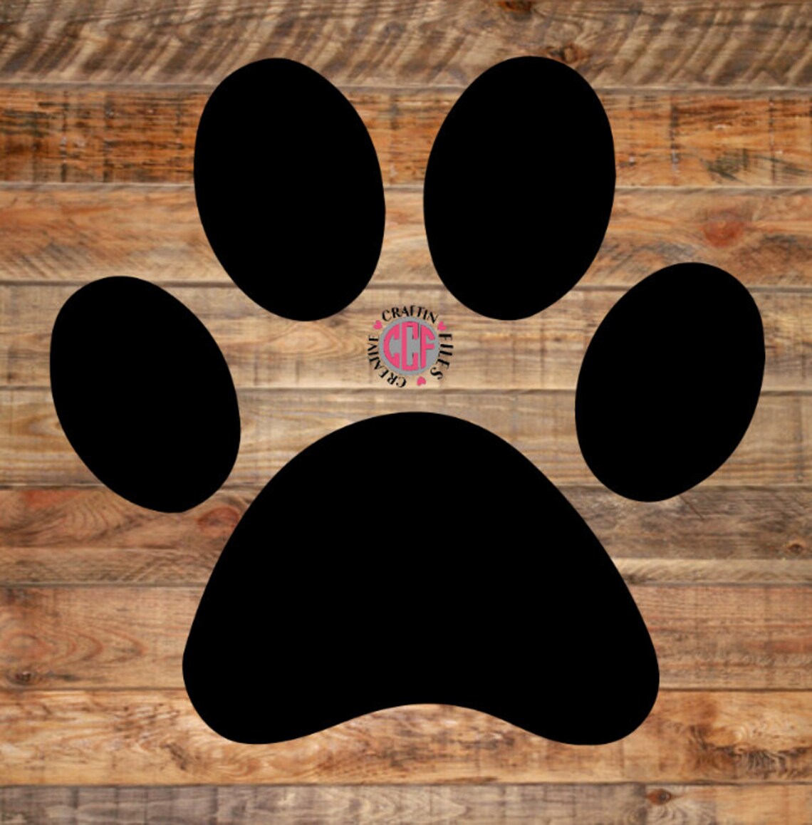 Dog Paw Print SVG Cutting File for Cricut and Silhouette Pet | Etsy