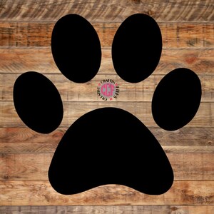 Dog Paw Print SVG Cutting File for Cricut and Silhouette, Pet Paw, Cat ...