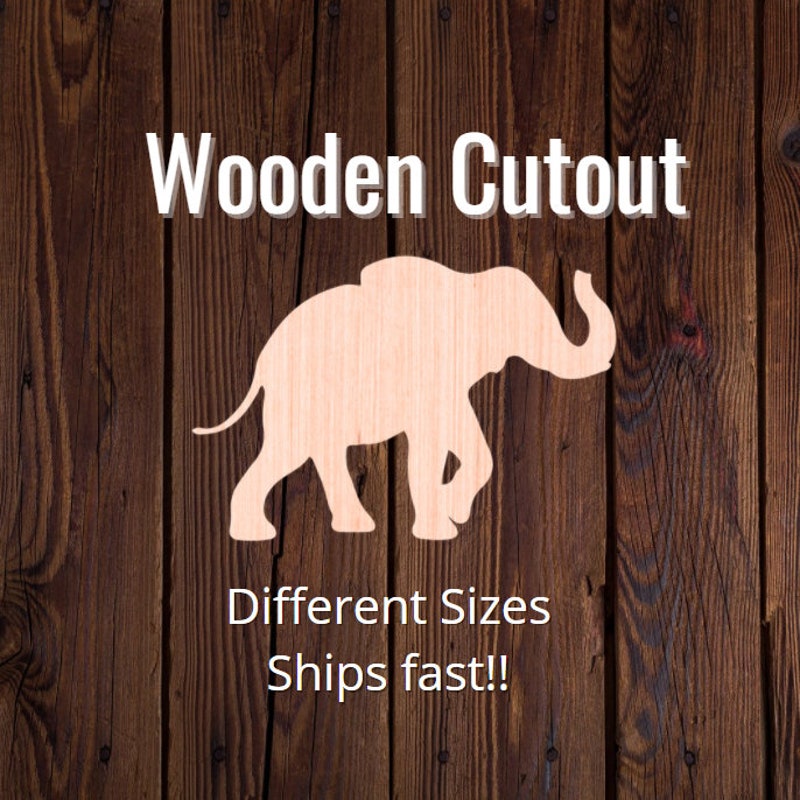 Elephant Cut Out - Etsy