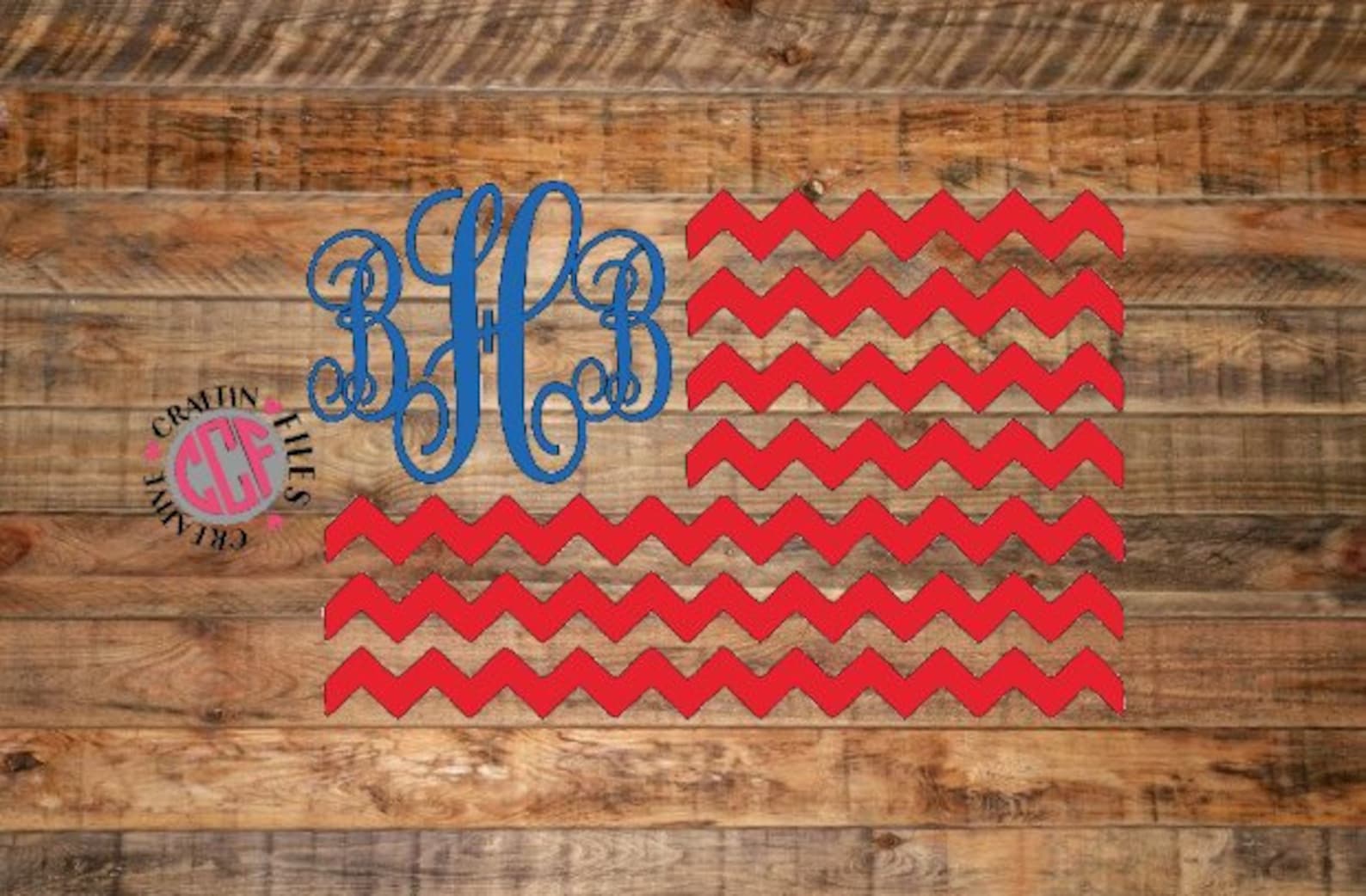 SVG Chevron Flag Chevron American Flag SVG Monogram Flag | Etsy