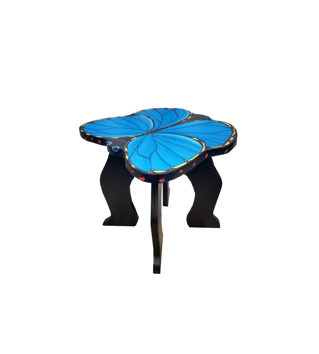 Blue Butterfly Stool - Etsy