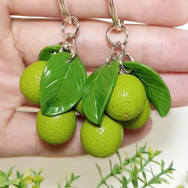 Lime Green Keychain - Etsy