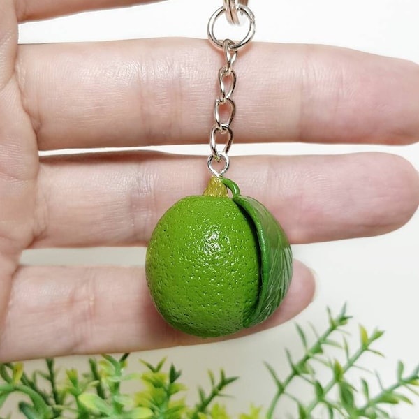 Lime Green Keychain - Etsy