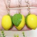 Polymer Clay Handbag Charm Bag Charm Lemon Keychain Miniature Lemon ...