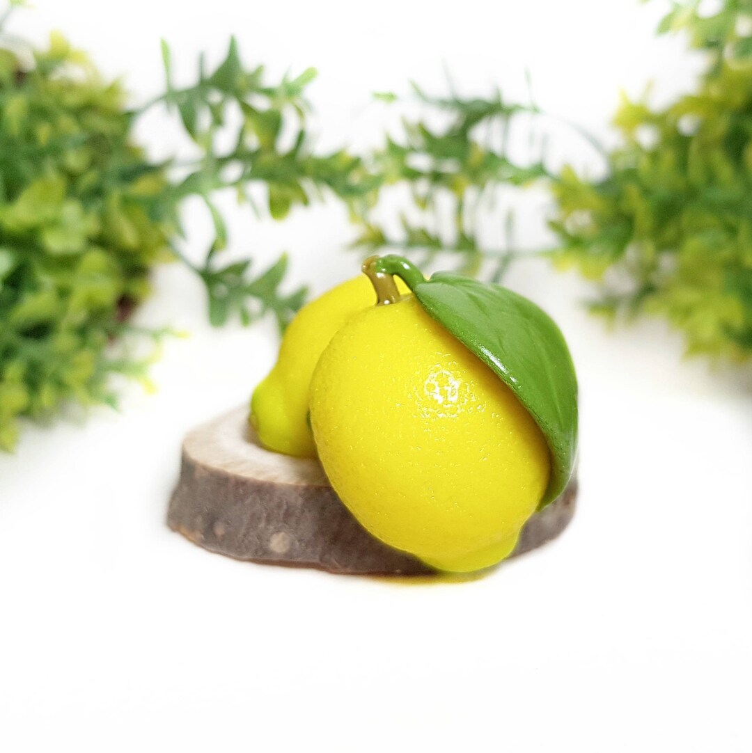 Polymer Clay Lemon Magnet, Handmade Fridge Decor - Etsy