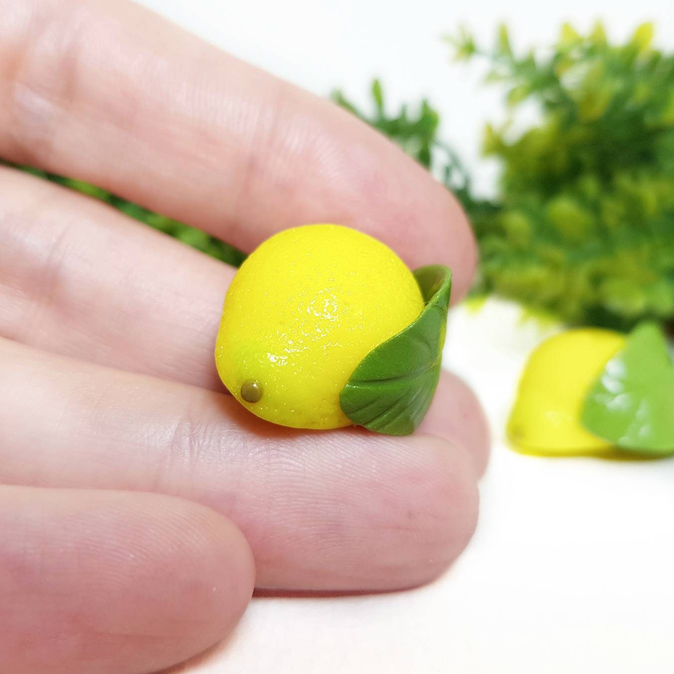 Polymer Clay Lemon Magnet, Handmade Fridge Decor - Etsy