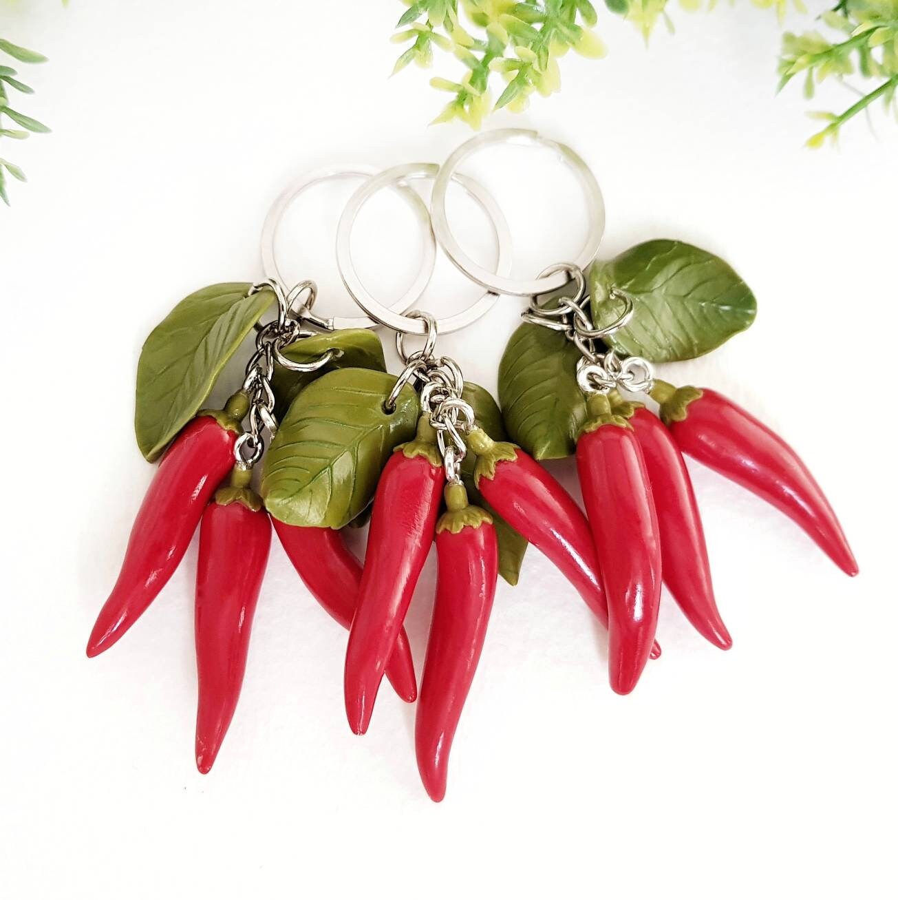 Polymer Clay Handbag Charm Bag Charm Red Hot Chili Pepper - Etsy
