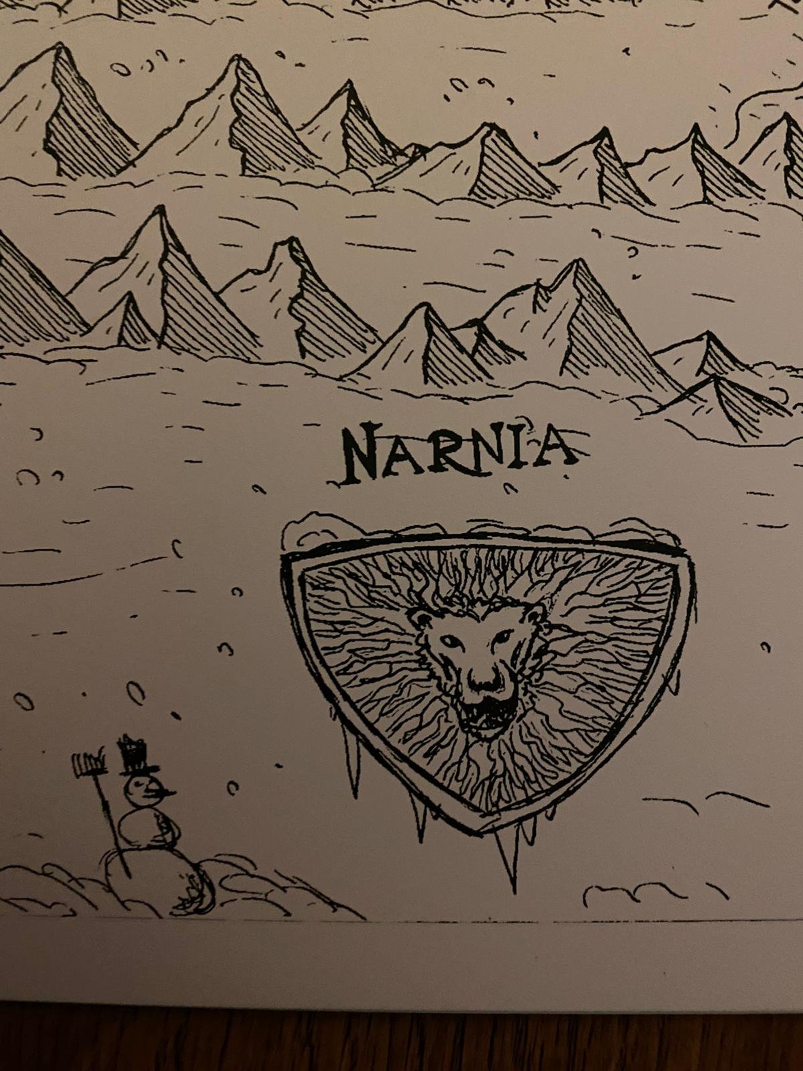 Map of Narnia, Fantasy Map, Art Print, the Lion, the Witch & the ...