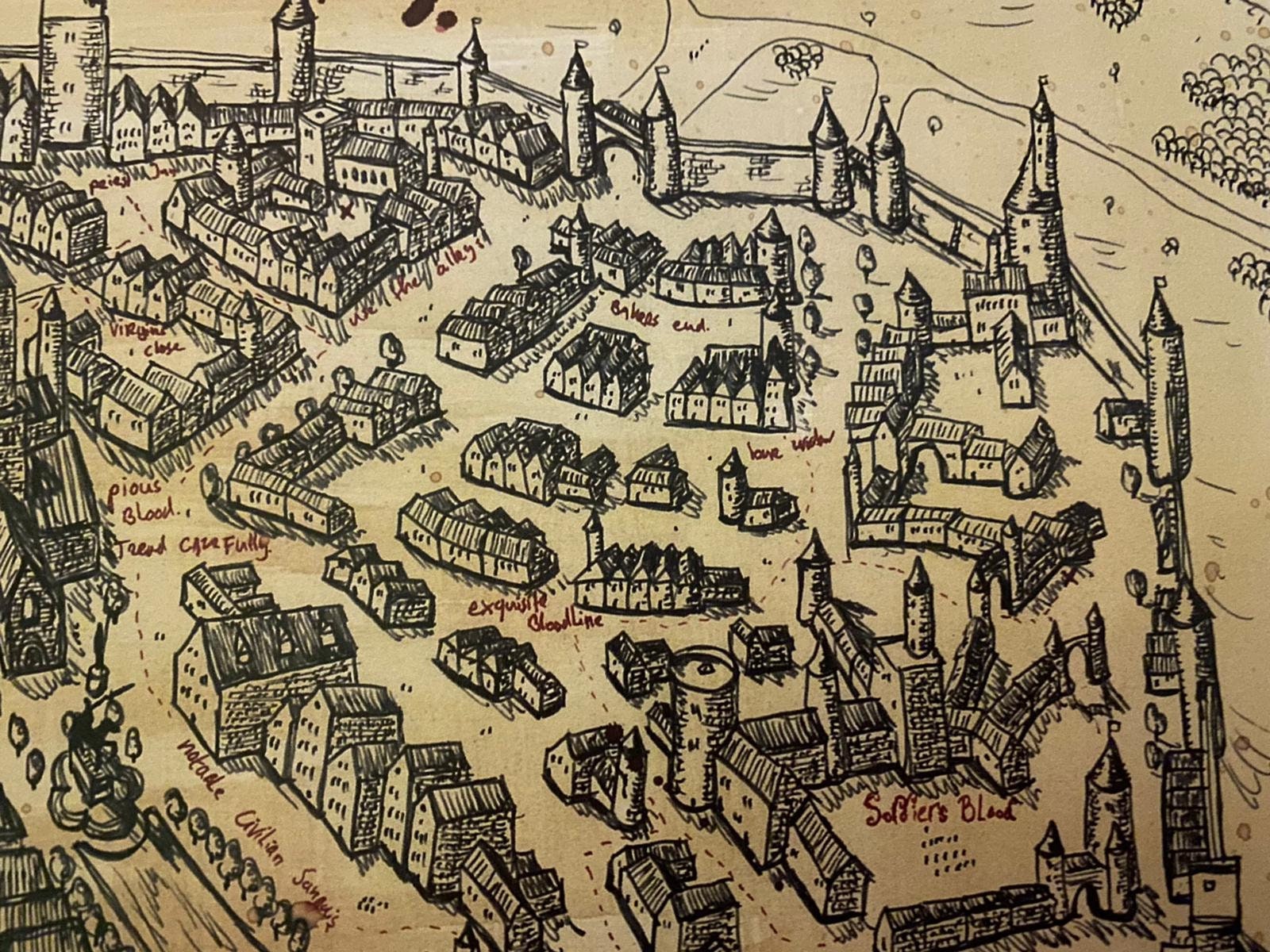 Map Hunting Grounds, Fantasy Map, Fantasy Map Illustration, Cartography ...