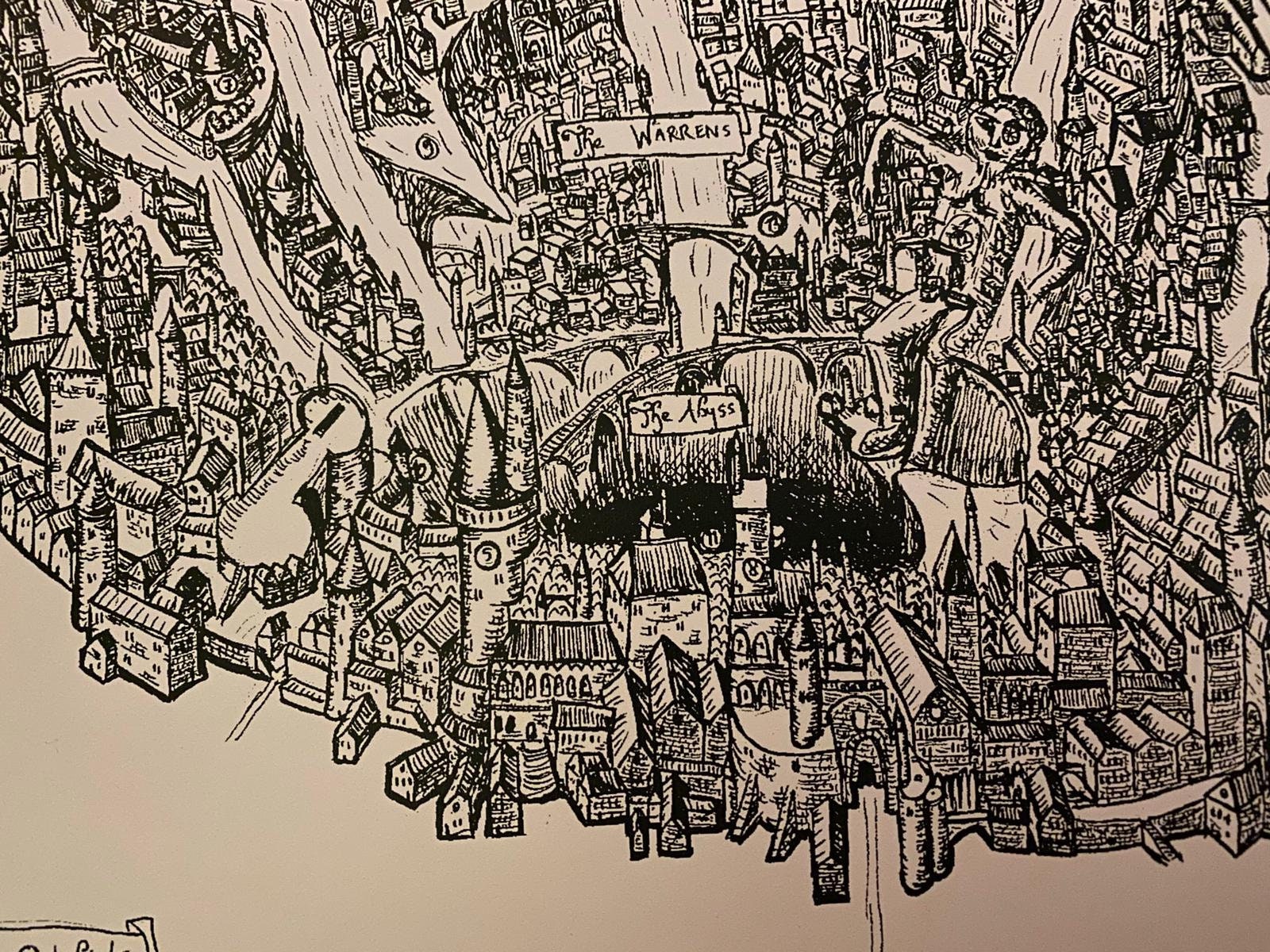 Fantasy Map, Empire Down City-map, Top- Down View, Carthography, Art ...