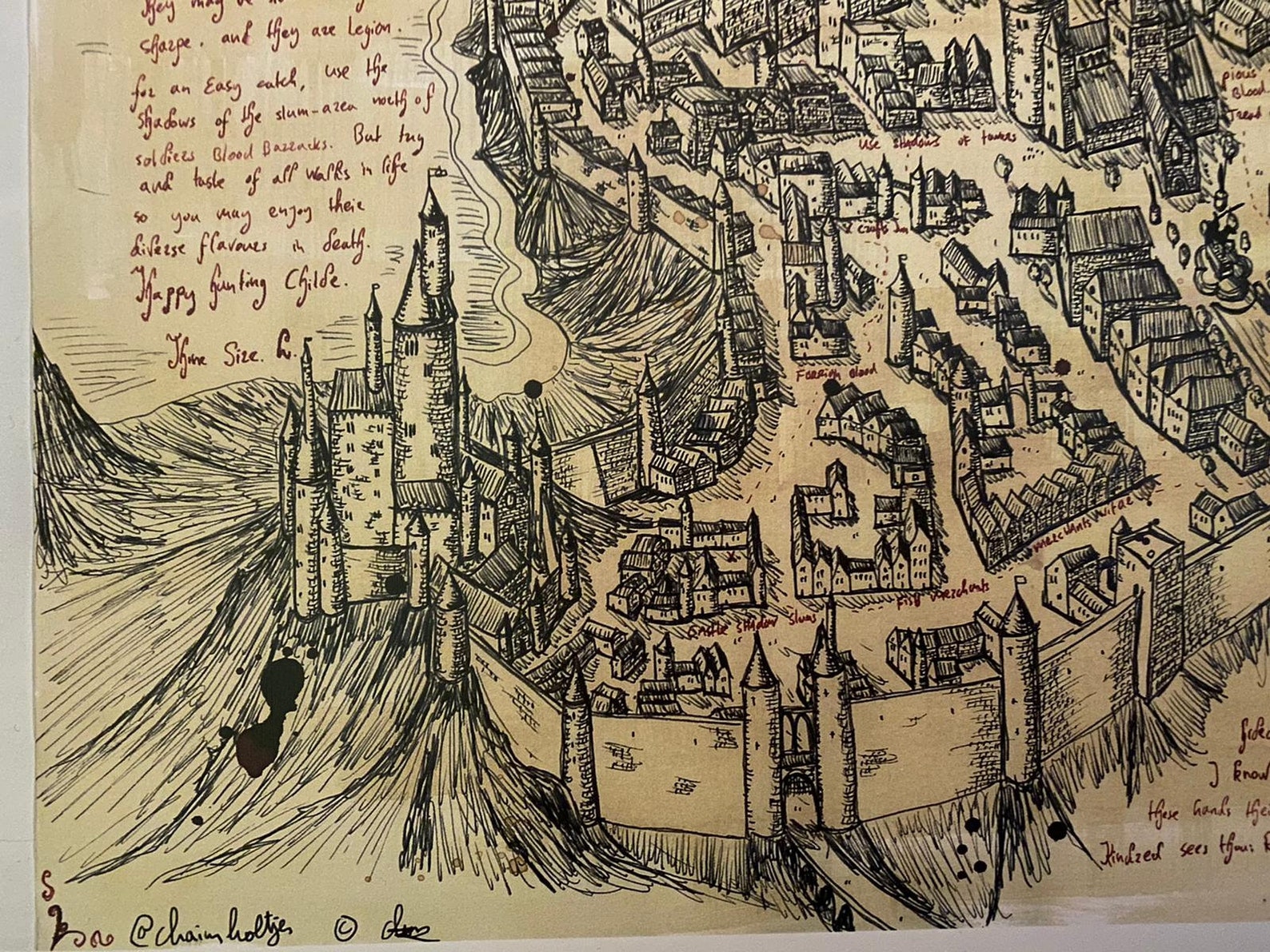 Map Hunting Grounds, Fantasy Map, Fantasy Map Illustration, Cartography ...