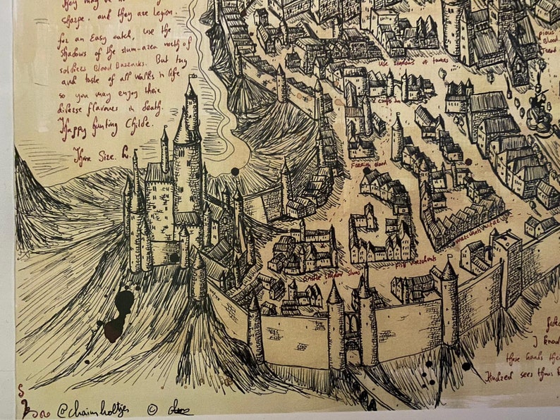 Map Hunting Grounds, Fantasy Map, Fantasy Map Illustration, Cartography ...