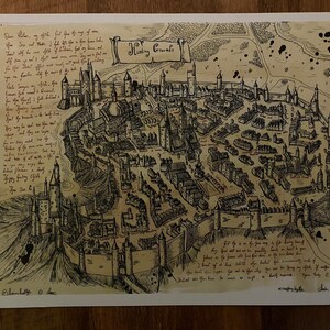 Map Hunting Grounds, Fantasy Map, Fantasy Map Illustration, Cartography ...