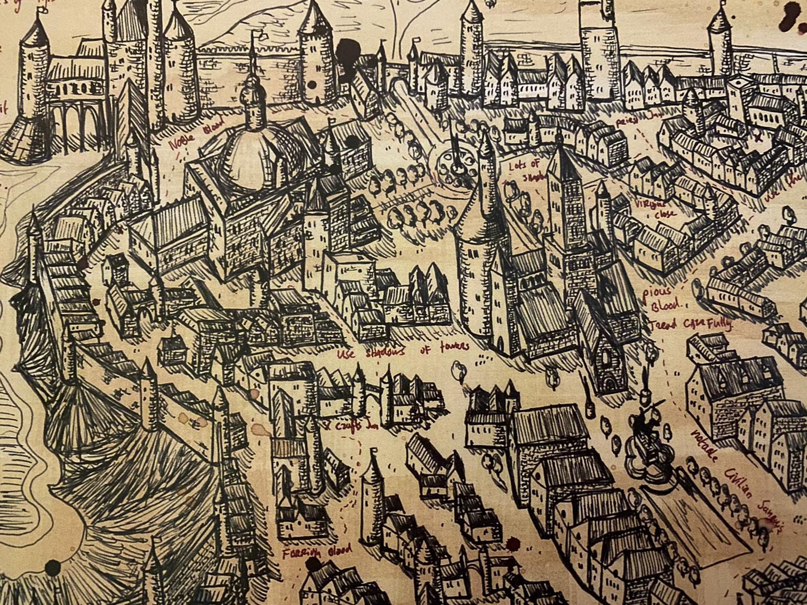 Map Hunting Grounds, Fantasy Map, Fantasy Map Illustration, Cartography ...