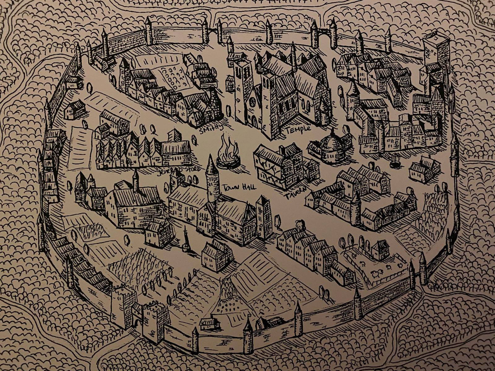 Map Bastion, Fantasy Map, Fantasy City, Top Down View, Carthography ...