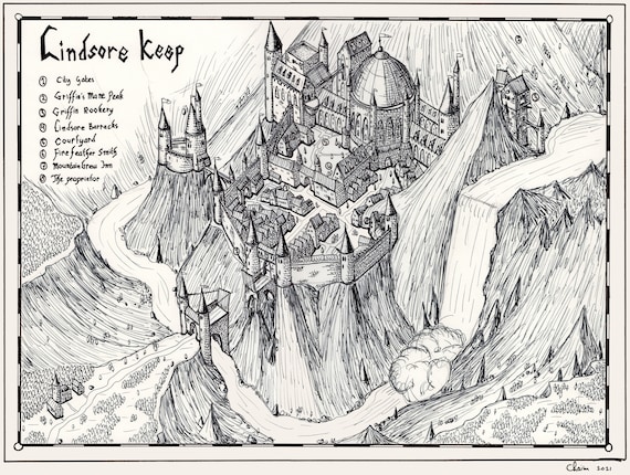 Drawings Of Fantasy Cities