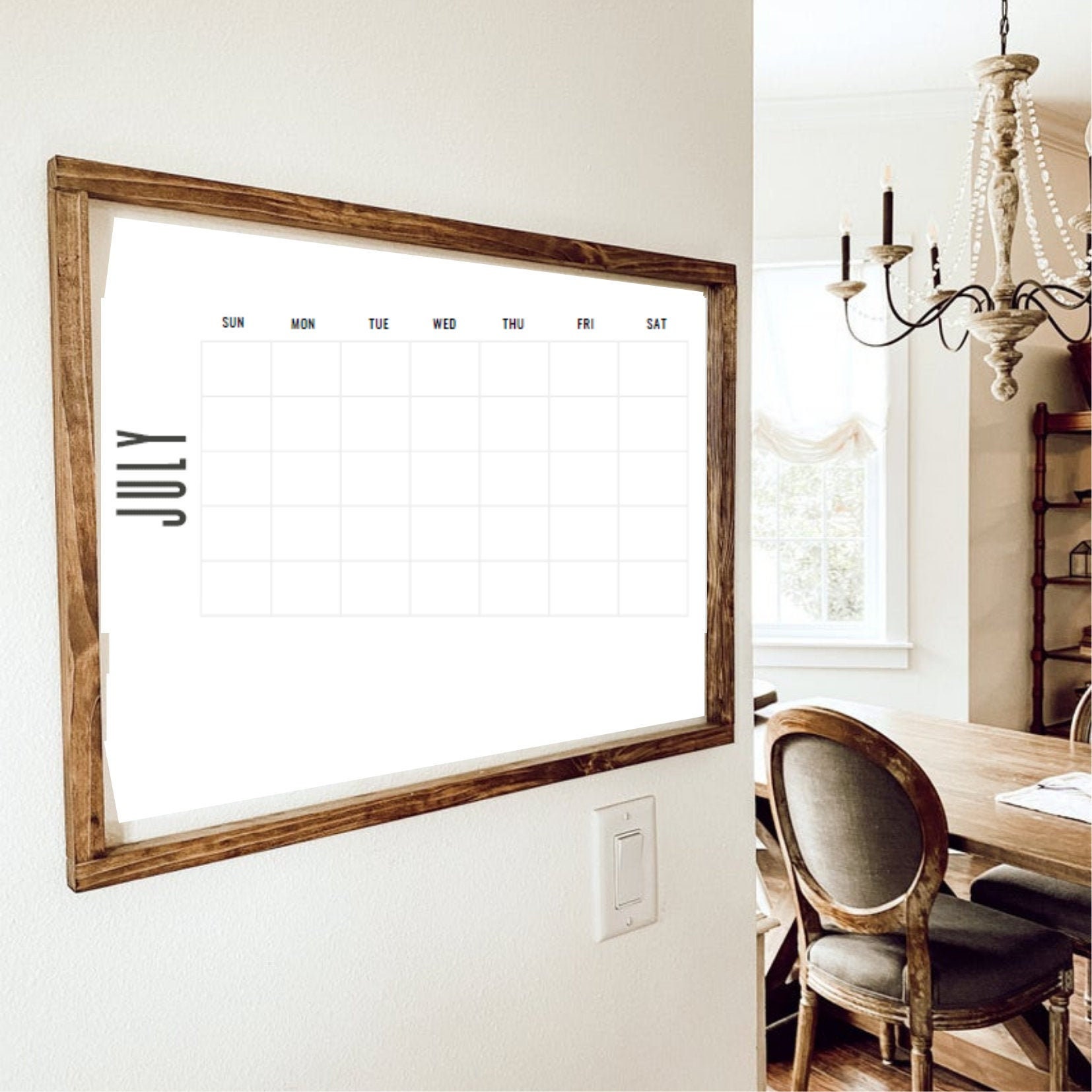 Blank Monthly Calendar, 11 X 8.5 Inches, Horizontal Printable Calendar ...
