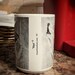 Coffee Mug, Waya, Wolf Sketch, Wolf Howling, Sublimated, Ceramic, Made ...