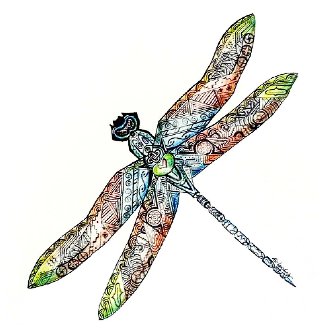 Ceramic Tile Southeast Dragonfly Image Sublimated Onto a - Etsy