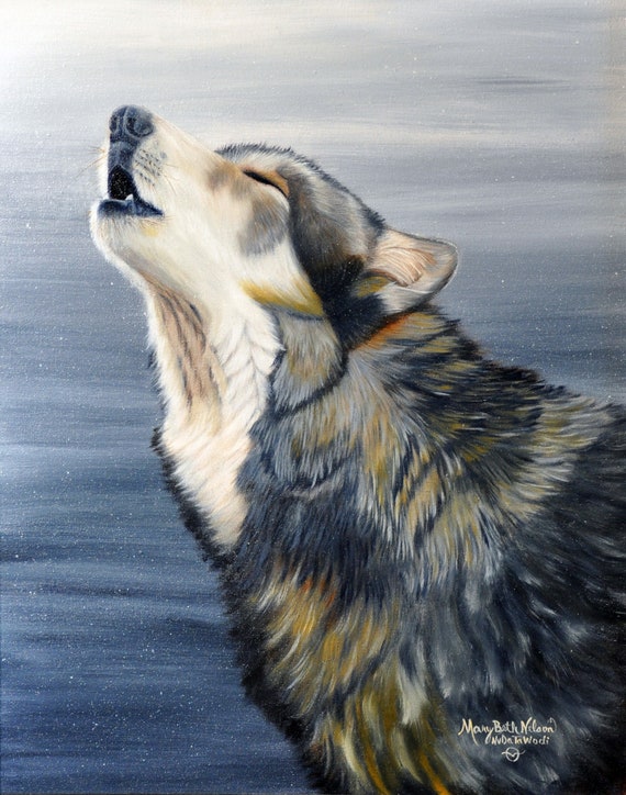 Waya's Song Image of Howling Wolf Limited Edition Gicleé | Etsy