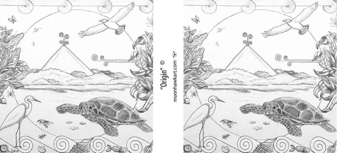 Coffee Mug, Cherokee Origin Story, Native American, Ocean Scene ...