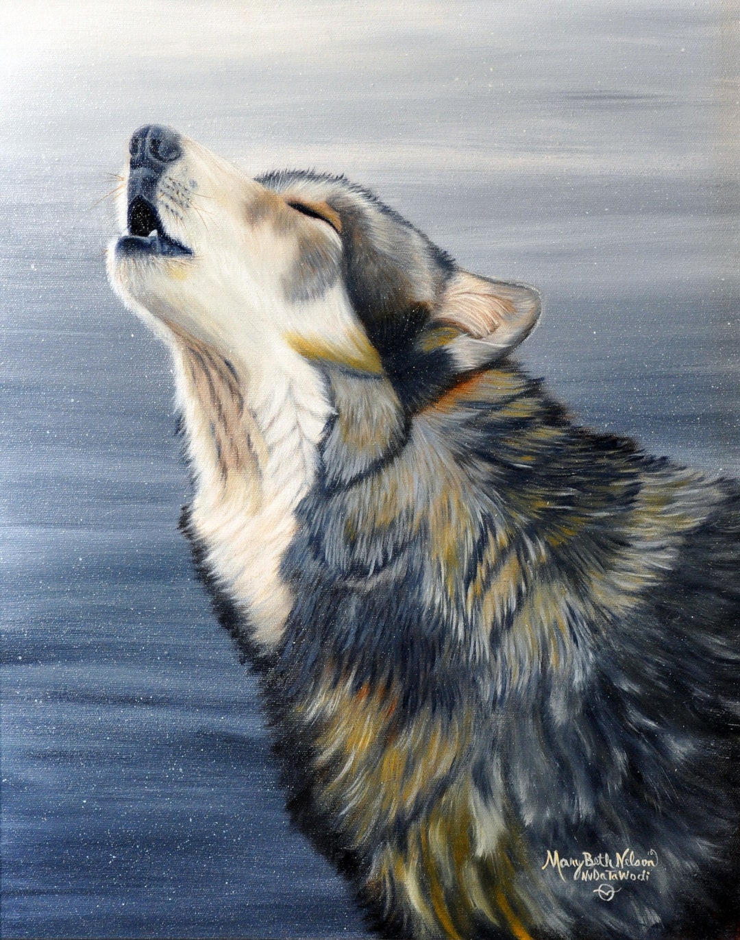 Ceramic Tile Waya's Song Wolf Art Image Sublimated on a - Etsy