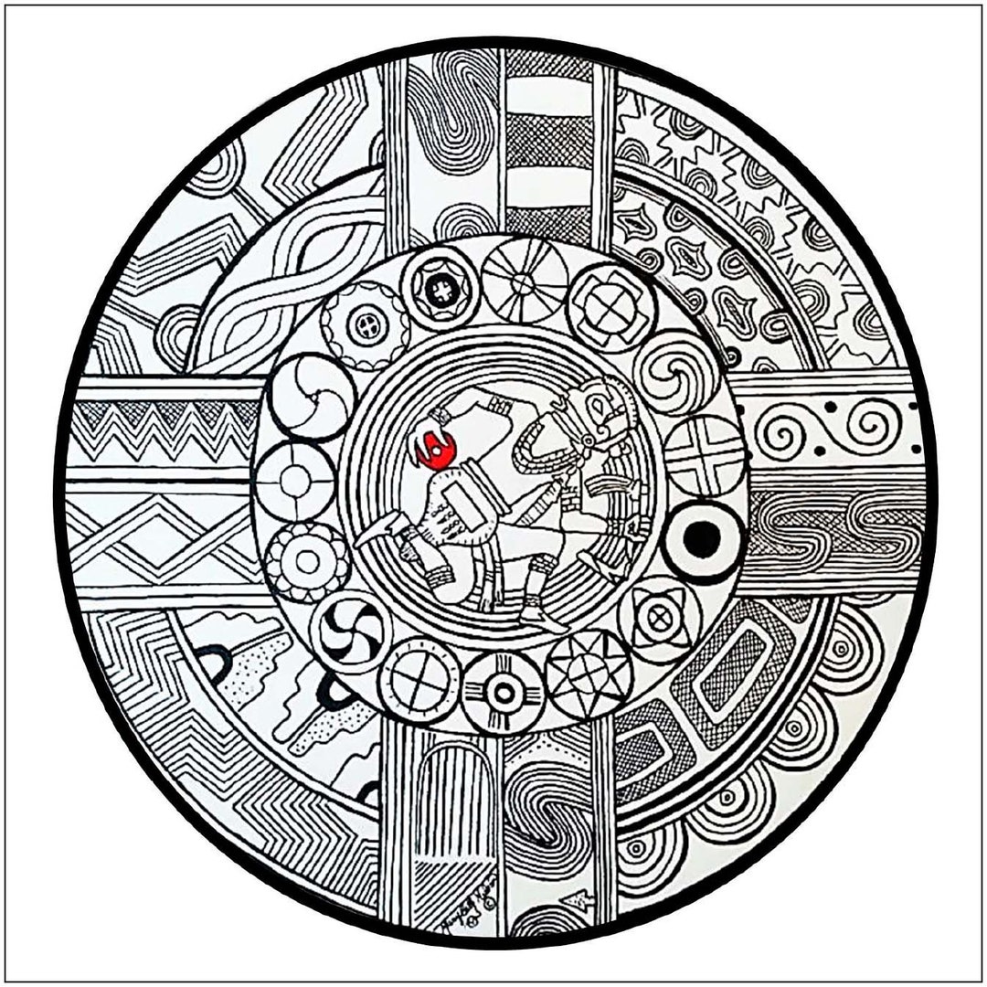 Ceramic Tile, Southeastern Style, Native American, Ancient Mound ...