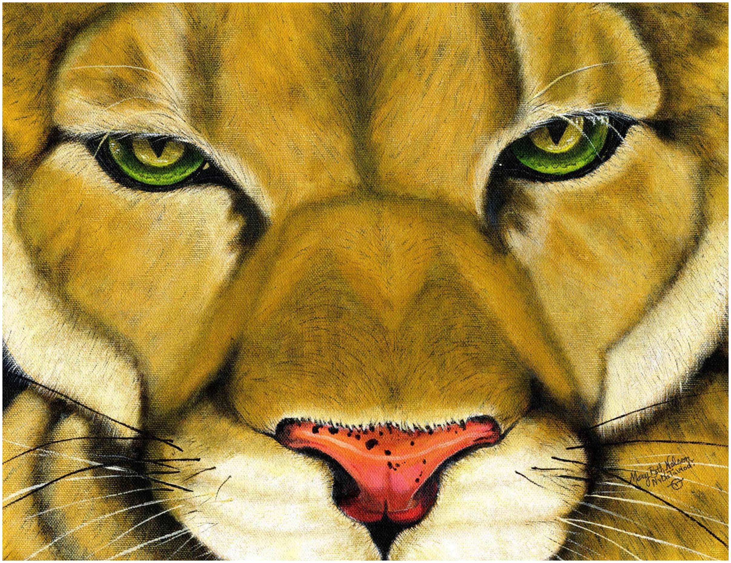 Ceramic Tile, Panther Clan, Native American, Mountain Lion, Puma ...