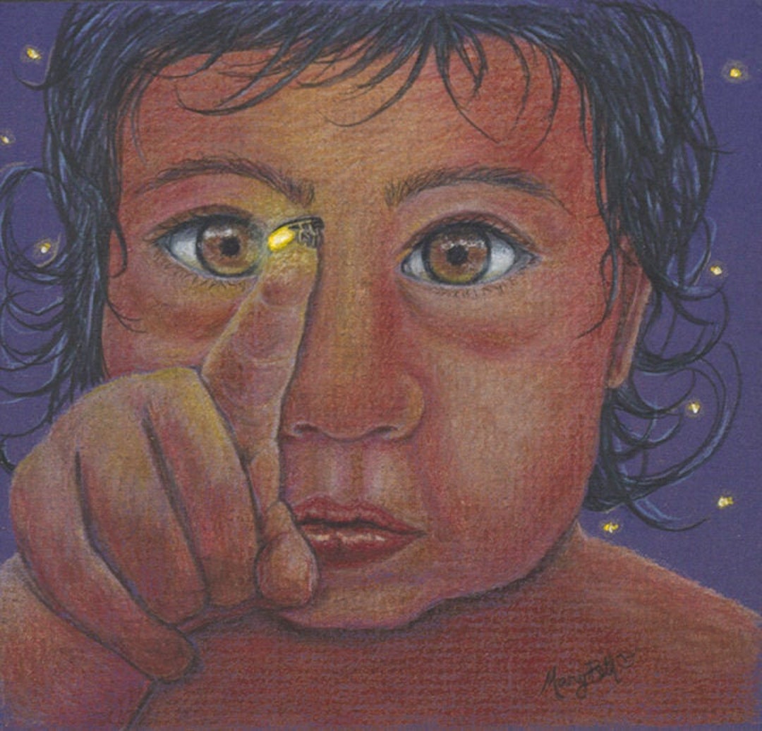 Ceramic Tile, Lightning Bug, an Image of a Small Child and Lightning ...