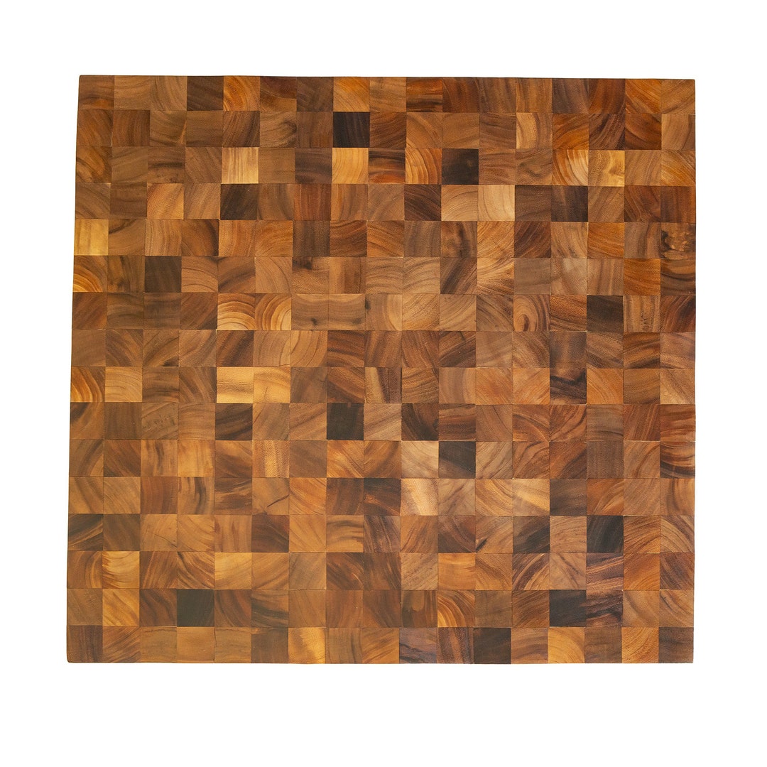 Monkeypod Wood End Grain Chopping Block - Etsy