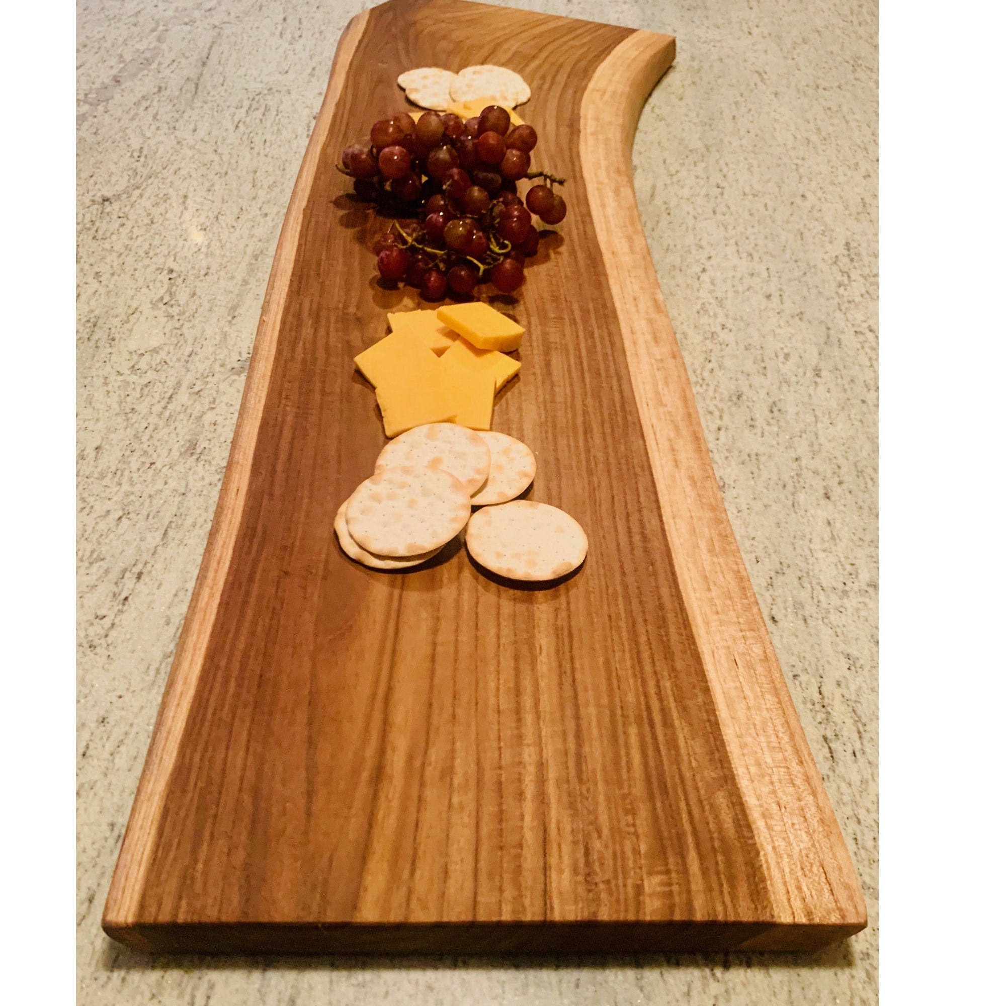 Teak Wood Serving Board - 3 Foot Long - Etsy