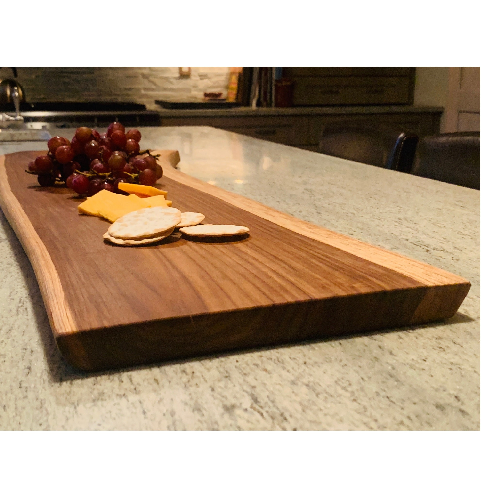 Teak Wood Serving Board 3 Foot Long - Etsy
