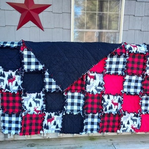 Plaid Rag Quilt - Etsy