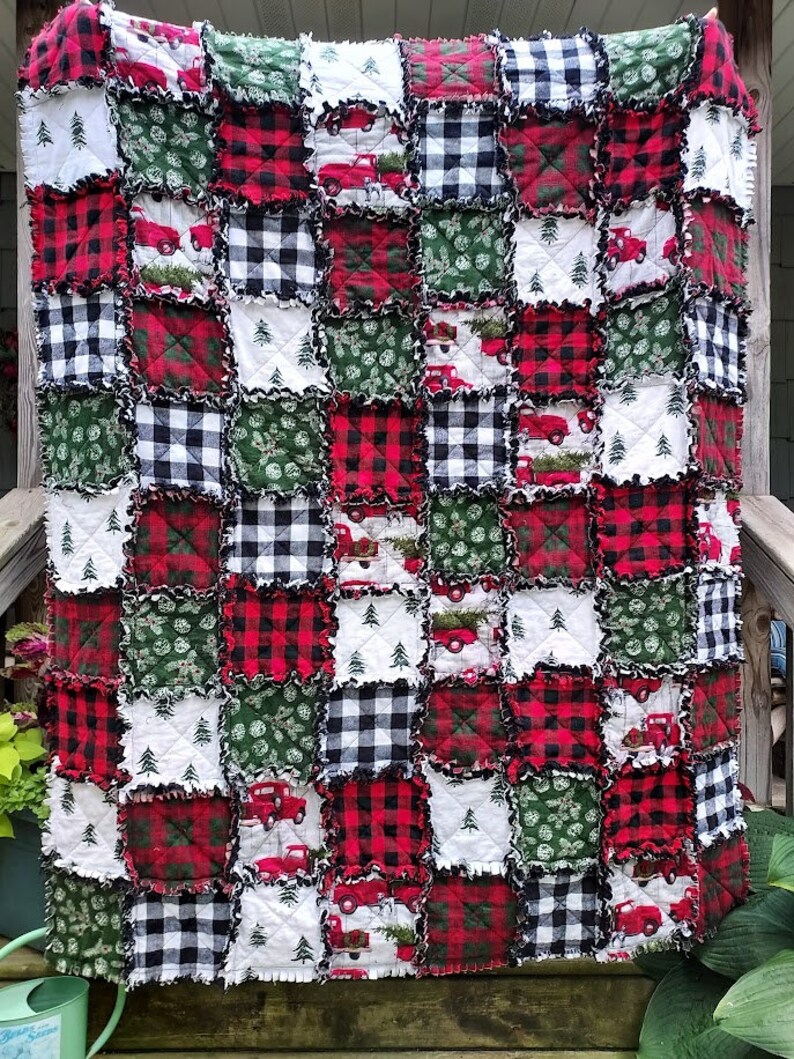 Throw Rag Quilt - Etsy