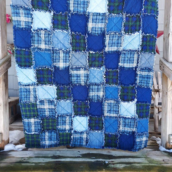 Denim Rag Quilt - Etsy