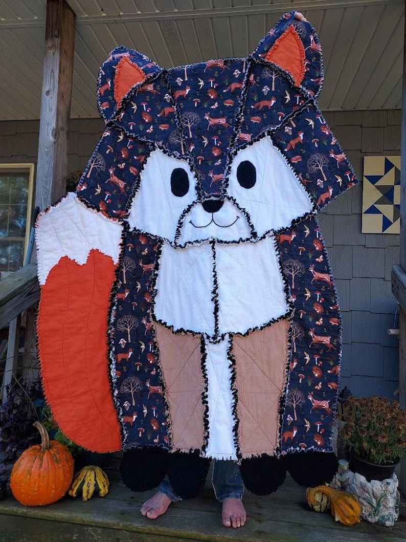 Fox Rag Quilt - Etsy